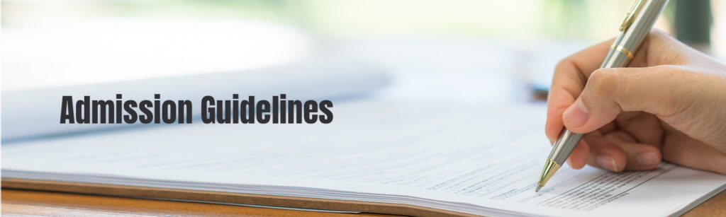 Admission Guidelines – NCPE Noida